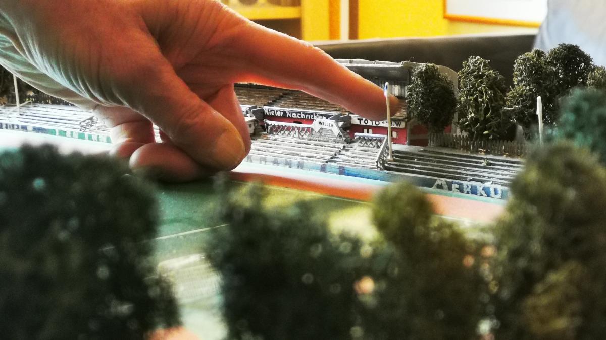 Ausstellungs-Highlight: Das historische Stadion-Modell von 1963