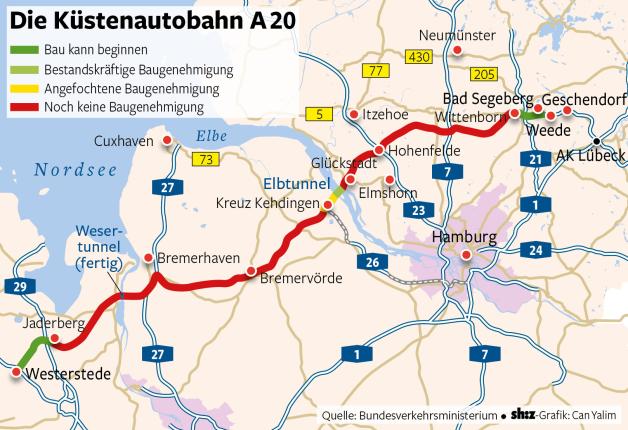 Erstaunlich A20 Raststatten Karte Bild