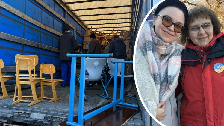 Bad Oldesloe schickt Hilfsgüter für Bunker-Schule in die Ukraine