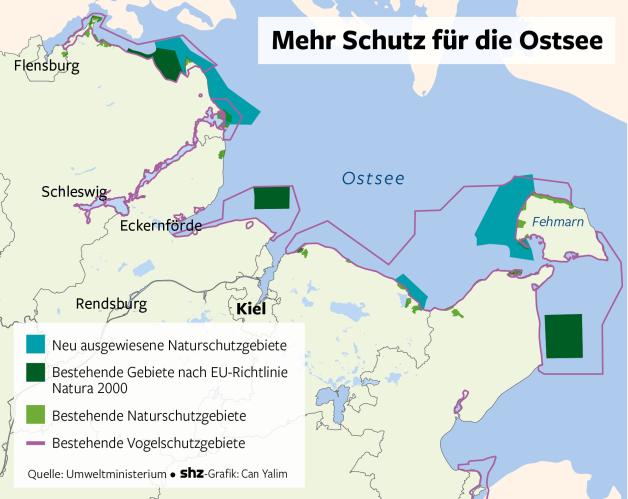 Neue Schutzgebiete: Ostsee vor SH erhält Chance auf Erholung