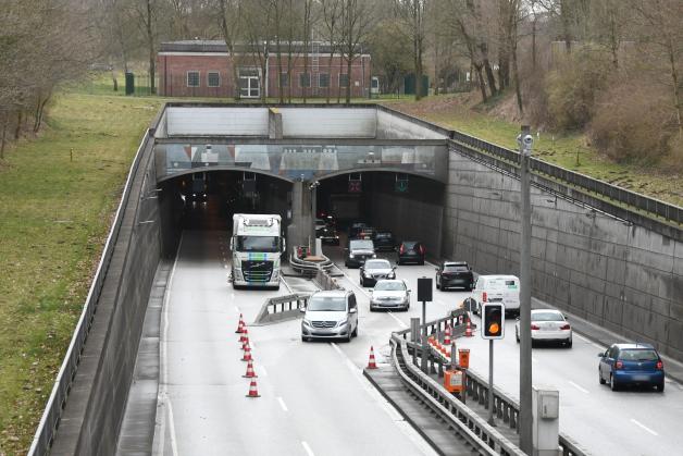 Rendsburger Tunnel Stau