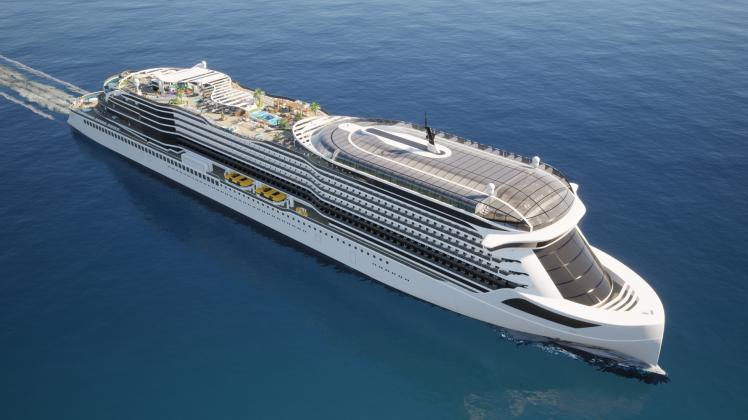 Konzept der Meyer Werft: Kreuzfahrtschiff mit Elektroantrieb