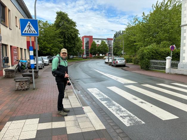 Barrierefrei in Melle? Stadtspaziergang mit Sehbehinderung