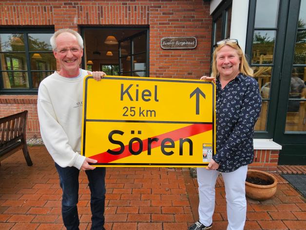 Schilderklau in Sören: Ortsschild jetzt zum Kauf