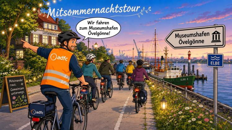 ADFC Pinneberg zum Museumshafen Övelgönne